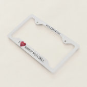 Heart License Plate Cdkl5 License Plate Frame | Zazzle