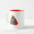 Heart Love Poop Emoji Two-Tone Coffee Mug | Zazzle