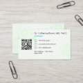 Heart & Lung Recovery Therapy | Light Green Business Card | Zazzle