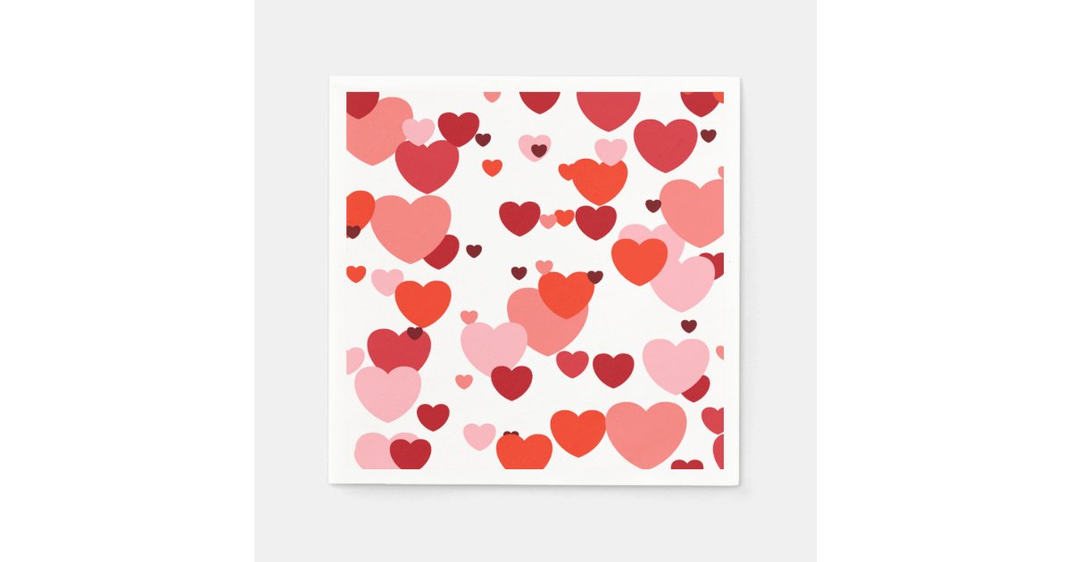Heart napkins | Zazzle