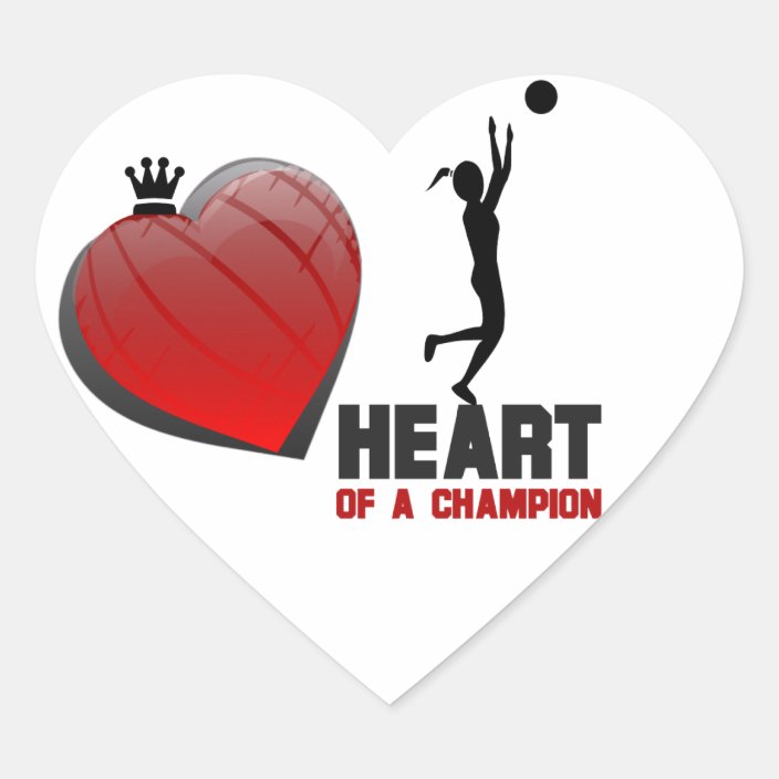 Heart of a Champion Ladies Basketball Stickers | Zazzle.com