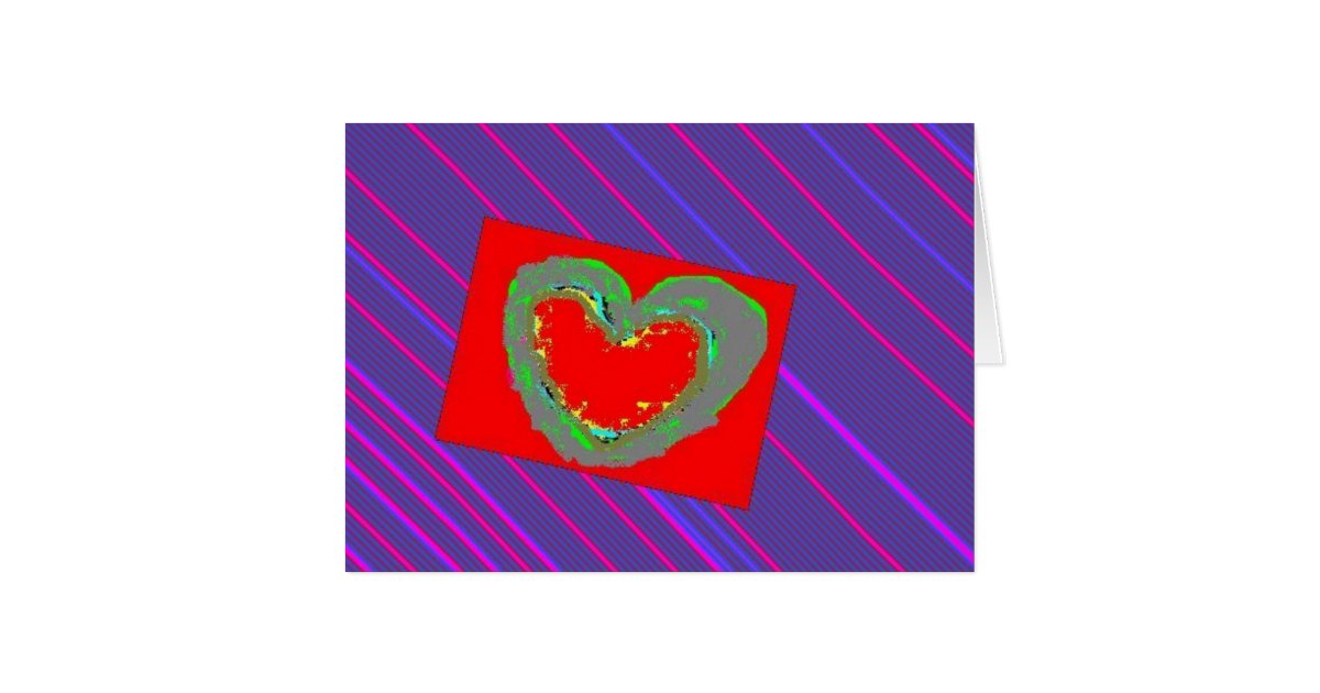 Heart on Pinstripe | Zazzle