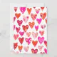 Heart Pattern Red Pink Valentines Holiday Card | Zazzle