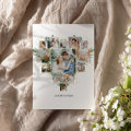 Heart Photo Collage Romantic Couple Wedding Invitation | Zazzle