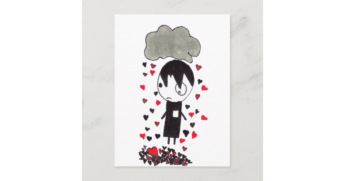 Heart Pile Postcard | Zazzle