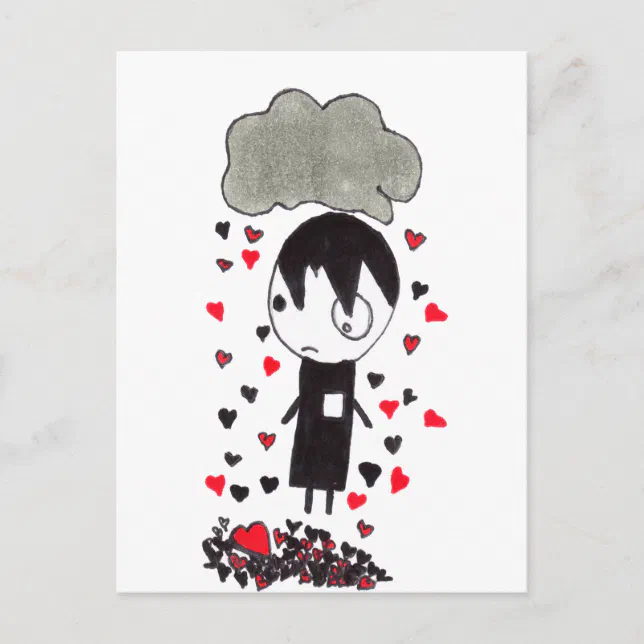 Heart Pile Postcard | Zazzle