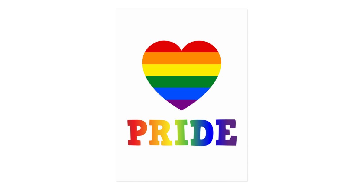 Heart Pride Postcard | Zazzle.com