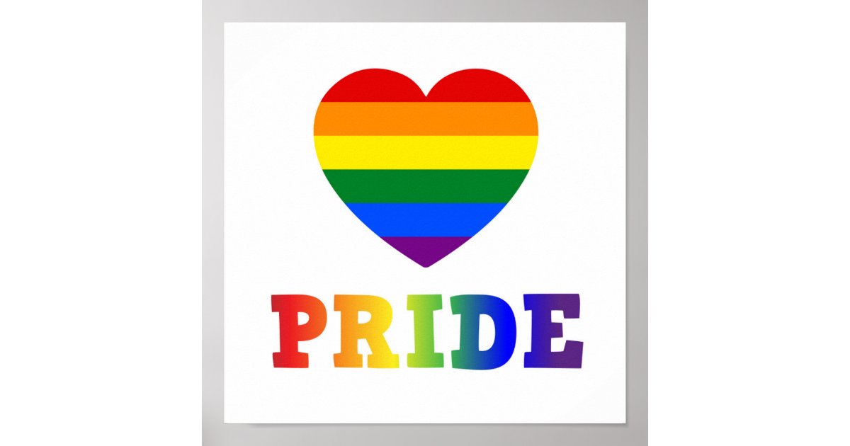 Heart Pride Poster | Zazzle