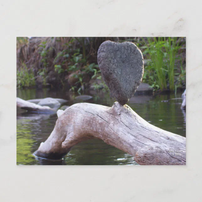 Heart Rock Postcard | Zazzle