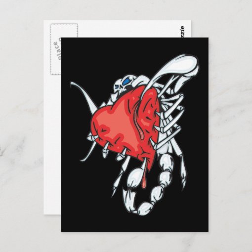 Heart Scorpion Postcard | Zazzle
