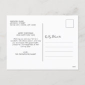 Heart Script Gold Merry Christmas 5 Photo Holiday Postcard | Zazzle