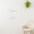 Heart Script Swipe Right Wedding Welcome Sign | Zazzle