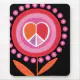 Heart shaped Peace Sign Flower MousePad | Zazzle
