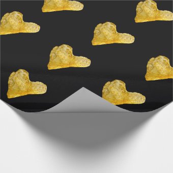 Heart Shaped Potato Chip Wrapping Paper | Zazzle