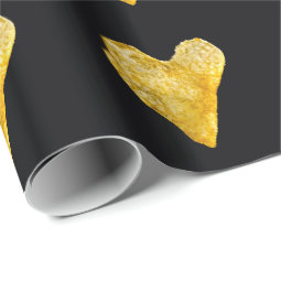 Heart Shaped Potato Chip Wrapping Paper | Zazzle