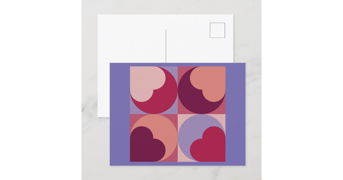 Heart Shapes Postcard | Zazzle