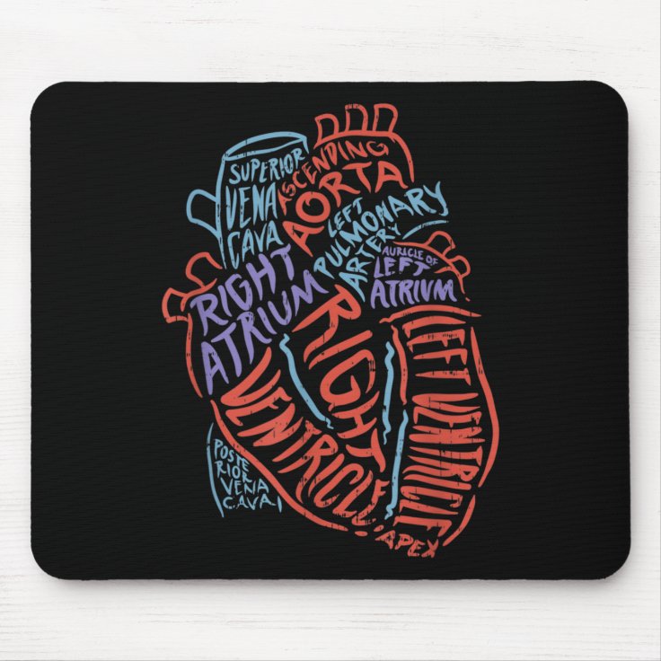 Heart Specialist Anatomy Doctor Medical Biology Mouse Pad | Zazzle