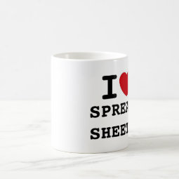 heart, SPREADSHEETS, I Coffee Mug | Zazzle
