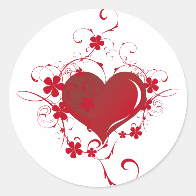 Heart Sticker | Zazzle