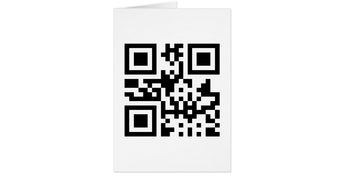 Heart ♥ Symbol -- QR Code Greeting Card | Zazzle