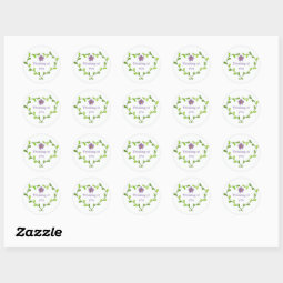 Heart Thinking of You sticker | Zazzle