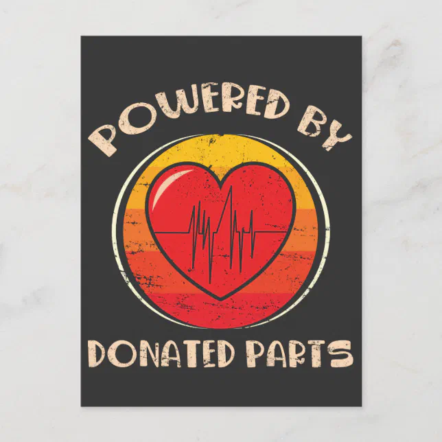 Heart Transplant Surgery Organ Recipient Survivor Postcard | Zazzle