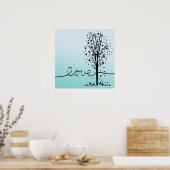 Heart Tree Love Poster | Zazzle