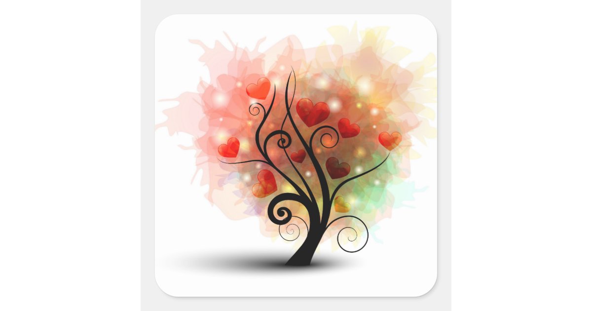 Heart Tree Sticker | Zazzle