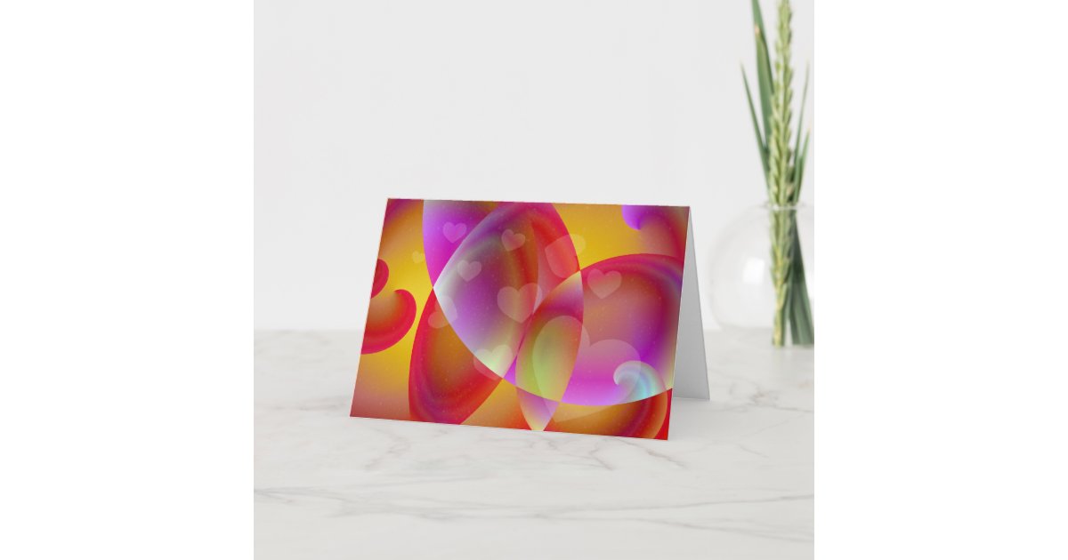 Heart Whimsy Greeting Card | Zazzle