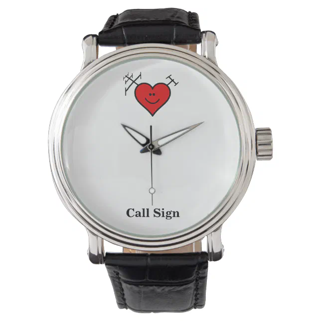 Heart With Antennas Watch + Customize It! | Zazzle