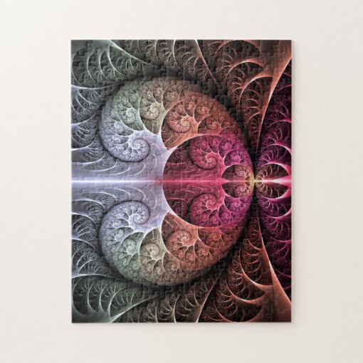 Heartbeat Abstract Surreal Fantasy Fractal Art Jigsaw Puzzle Zazzle