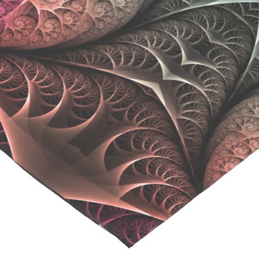 Heartbeat Abstract Surreal Fantasy Fractal Art Short Table Runner Zazzle
