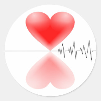 Heartbeat Stickers | Zazzle