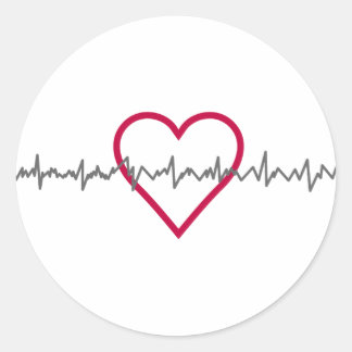 Heartbeat Stickers | Zazzle