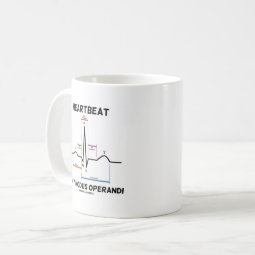 Heartbeat Is My Modus Operandi (Electrocardiogram) Coffee Mug | Zazzle