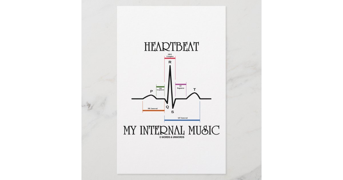 Heartbeat My Internal Music (ECG/EKG Heartbeat) | Zazzle