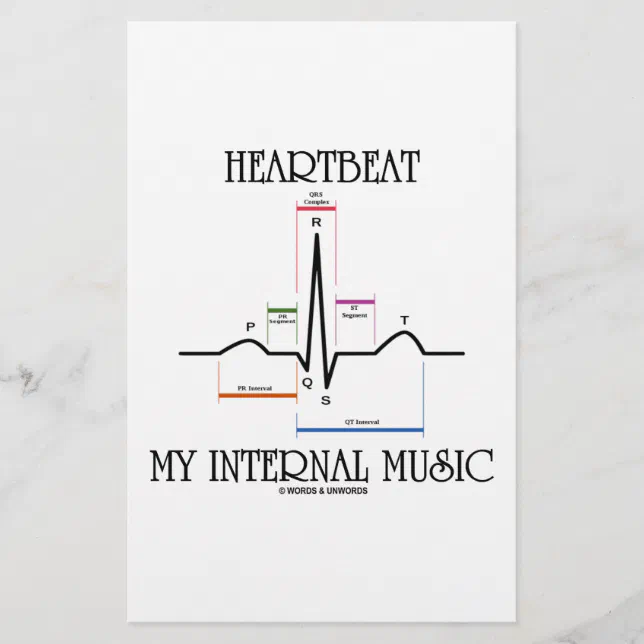 Heartbeat My Internal Music (ECG/EKG Heartbeat) | Zazzle