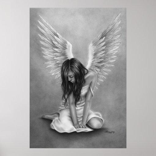 Heartbroken Angel Poster | Zazzle