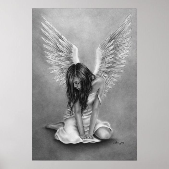 Heartbroken Angel Poster | Zazzle.com