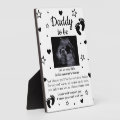 Heartfelt Bump Poem Expectant Dad Ultrasound Plaque | Zazzle