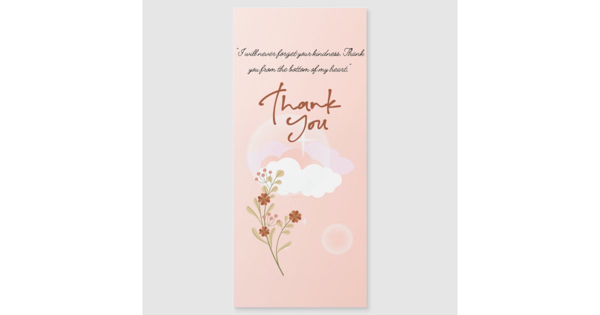 "Heartfelt Gratitude Thank You Card" | Zazzle