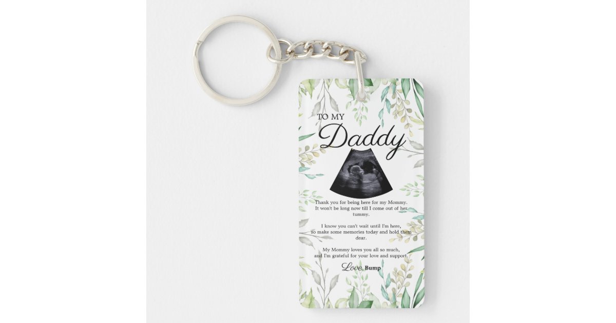 Heartfelt Soon to be Dad Poem from Bump Keychain | Zazzle