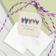 Heartfelt Thank you Teal Hearts Little Note Card | Zazzle