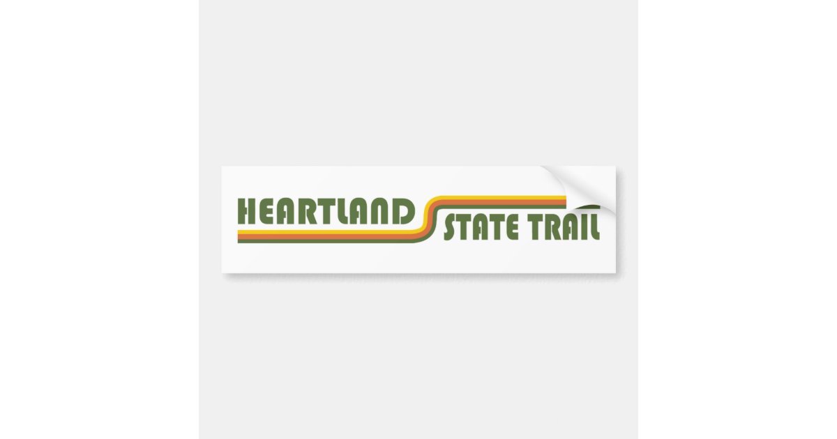 Heartland State Trail Minnesota Bumper Sticker | Zazzle