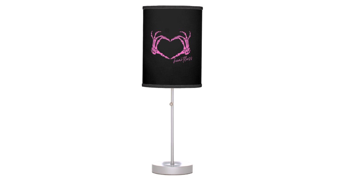 Heartless Skeleton Hands Classic Design Table Lamp | Zazzle