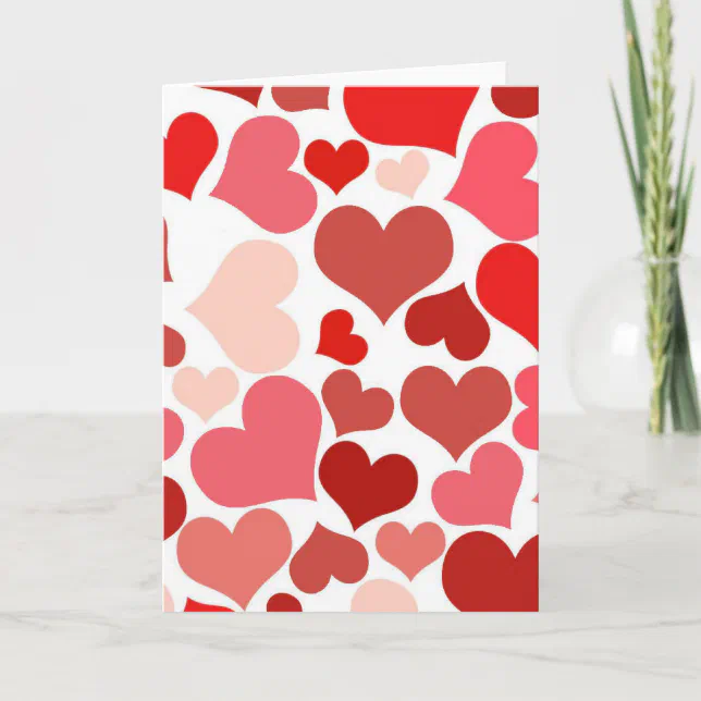 Hearts Anniversary Greeting Card | Zazzle