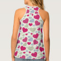Hearts Background Tank Top | Zazzle