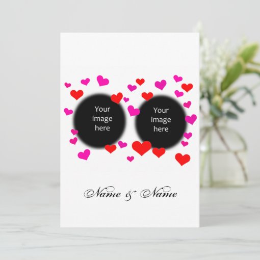 Hearts Engagement Invitation | Zazzle
