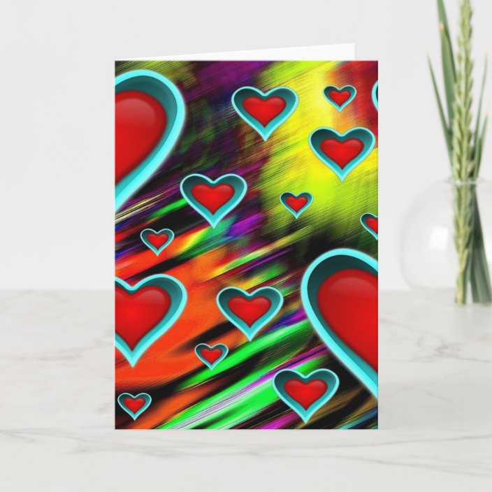 Hearts Greeting Card | Zazzle.com