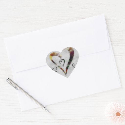 Hearts Heart Sticker | Zazzle